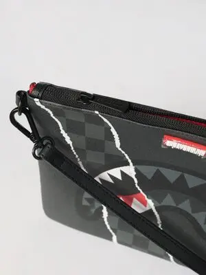 SPRAYGROUND Logo Print Coated Cotton Crossbody Pouch With Removable Handle