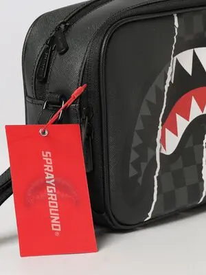 SPRAYGROUND Logo Print Coated Cotton Travel Toiletry Case With Handle