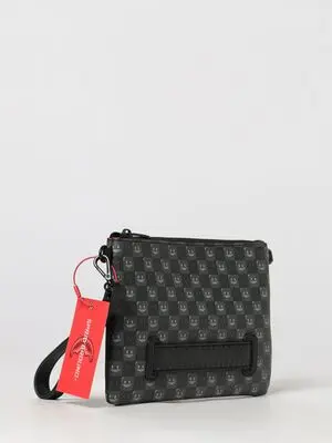 SPRAYGROUND Sharks In Paris Pouch In Coated Cotton With Removable Shoulder Strap