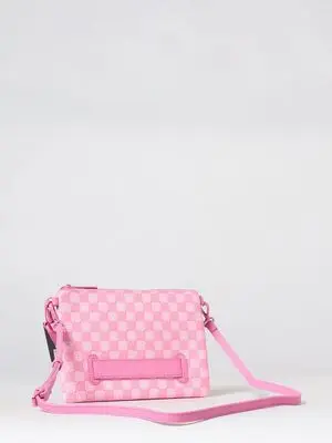 SPRAYGROUND Checkerboard Logo Document Holder Pouch In Coated Cotton