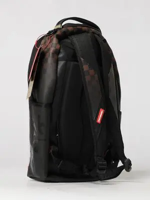 SPRAYGROUND Checkerboard Pattern Coated Cotton Backpack With Laptop Pocket