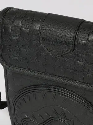 SPRAYGROUND Raised Check Mini Crossbody Bag With Flap Closure