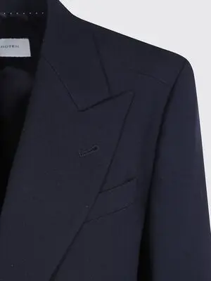 Dries Van Noten Relaxed Fit Double-breasted Long Coat In Pure Wool