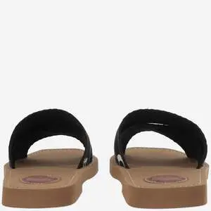 Chloé Woody Flat Sandals - Black