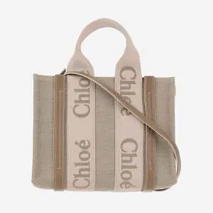 Chloé Small Woody Linen Tote Bag - Multi