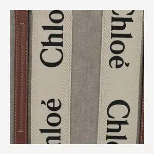 Chloé Small Woody Linen Tote Bag - Brown