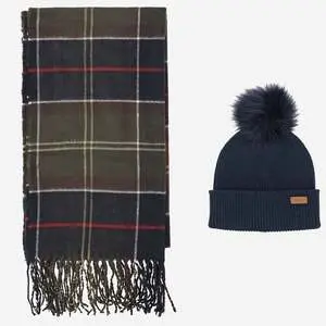 Barbour Scarf And Hat Set - Multi