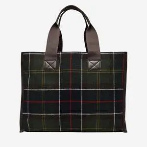 Barbour Turnberry Tote Bag In Wool Blend With Check Pattern