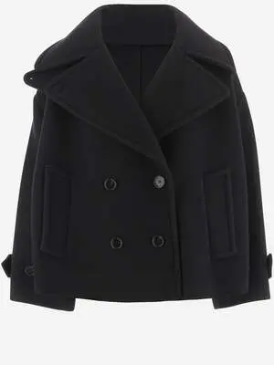 Chloé Oversized Short Coat In Wool Blend