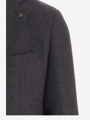 Tagliatore Woln Layered Collar Jacket