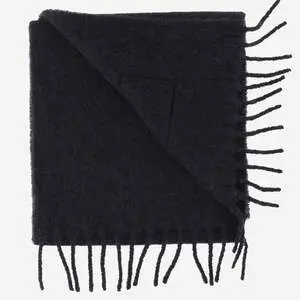 Maison Kitsuné Alpaca Wool Scarf With Logo