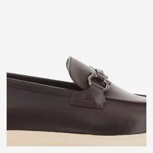 FERRAGAMO Leather Loafers - Brown