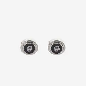Hugo Boss Brass Cufflinks With Logo - Multi