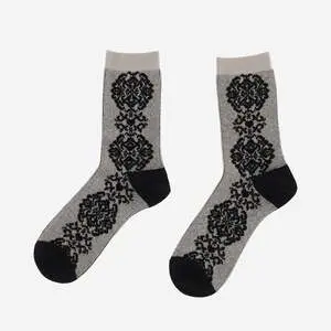 ANT45 Cotton Blend Socks With Floral Pattern - Multi