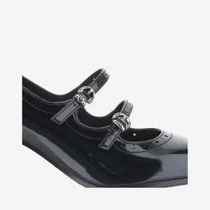 Pinko Paint Effect Leather Mary Jane Pumps