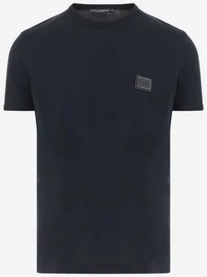 Dolce & Gabbana Cotton T Shirt With Patch