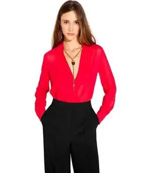 Elisabetta Franchi Crossed Bodysuit Shirt