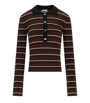 Ganni Polo Performance Tops For Women