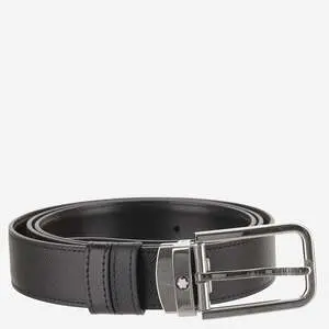 Montblanc Reversible Leather Belt - Black