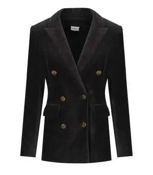 Marella Rum Grey Velvet Blazer
