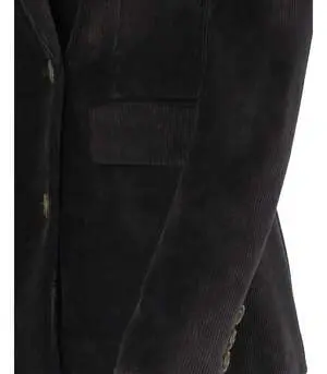Marella Rum Grey Velvet Blazer