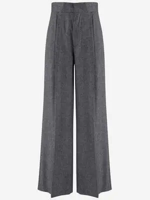 SA SU PHI Tailored Pants In Stretch Wool And Cashmere