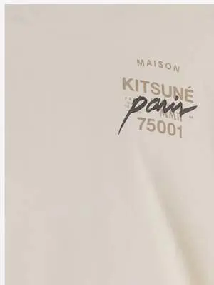 Maison Kitsuné Cotton T Shirt With Logo