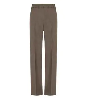 Max Mara Petra Dove Grey Trousers - Brown