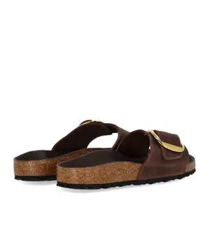 BIRKENSTOCK Madrid Big Buckle Hex Oiled Habana Sandal - Brown