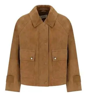 Max Mara Abito Suede Jacket - Beige