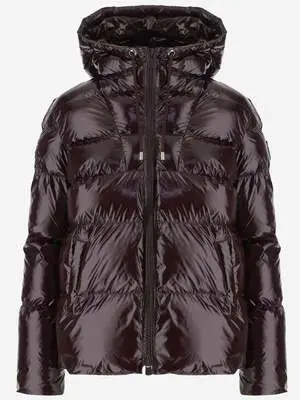 Pinko Nylon Padded Down Jacket - Bordeaux Scuro