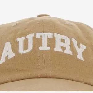 AUTRY Ribbed Cotton Velvet Baseball Cap With Logo