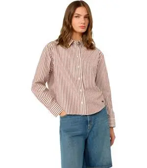Max Mara Panetto White And Striped Shirt