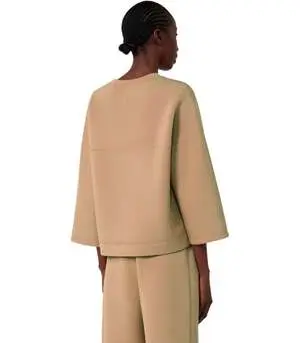 Max Mara Vasto Beige Sweatshirt - Brown