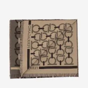 FERRAGAMO Wool Scarf With Hooks