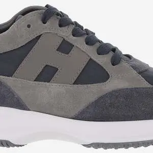 Hogan Interactive Sneakers In Suede And Mesh