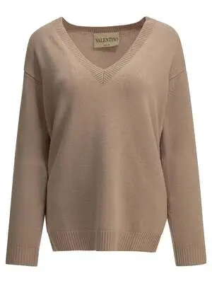Valentino Garavani V Neck Cashmere Sweater