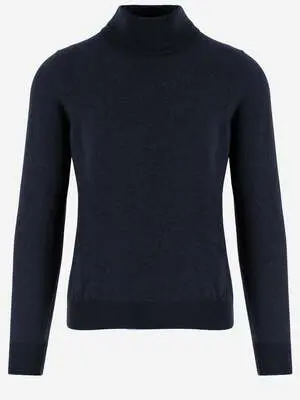 Tagliatore Wool Turtle Neck Sweater - Navy