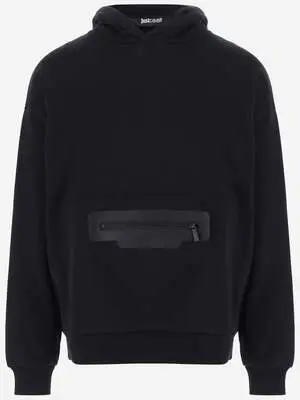 Just Cavalli Cotton Sweatshirt - Black