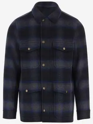 Woolrich Wool Blend Shirt With Check Pattern - Multi