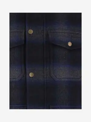 Woolrich Wool Blend Shirt With Check Pattern