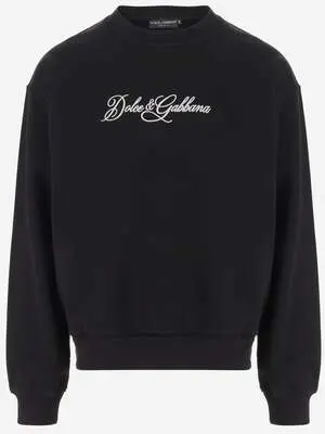 Dolce & Gabbana Cotton Sweatshirt With Logo Print