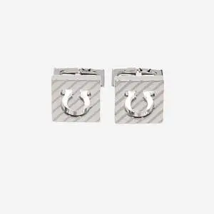 FERRAGAMO Square Brass Hook Shaped Cummerband Clasps
