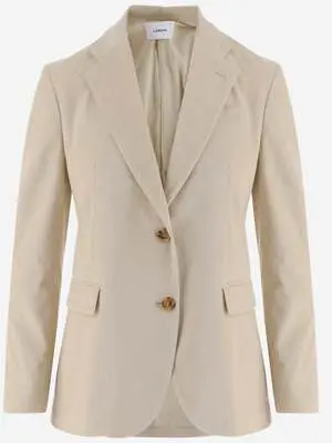 LARDINI Stretch Cotton Jacket - Ivory