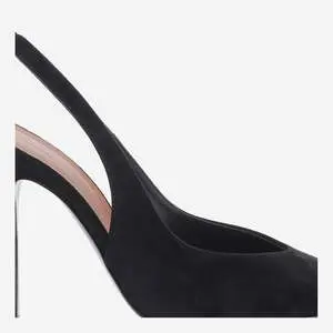 Amina Muaddi Suede Pumps