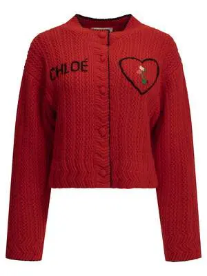 Chloé Heart' Cardigan