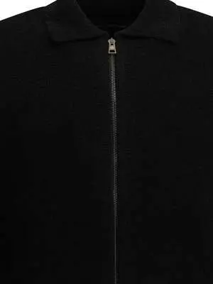 Tagliatore Wool Sweater With A Zipper - Black