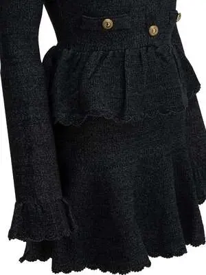 SELF-PORTRAIT Short Knit Dress