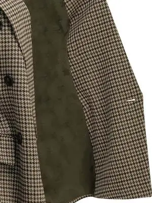 Max Mara Double Breasted Houndstooth Blazer
