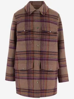 Woolrich Wool Blend Shirt With Check Pattern - Multi